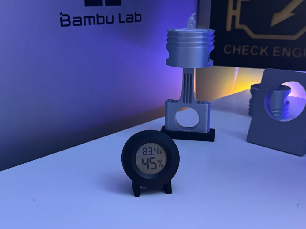 Simple Round Hygrometer Stand by Mono98 - MakerWorld