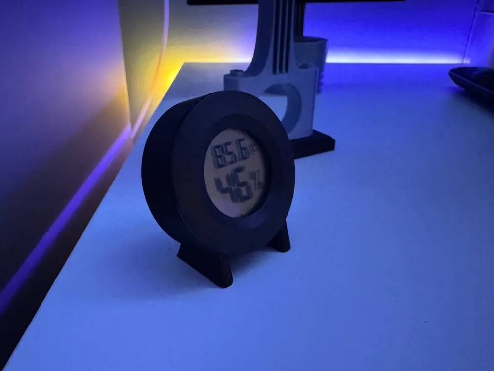 Simple Round Hygrometer Stand by Mono98 - MakerWorld