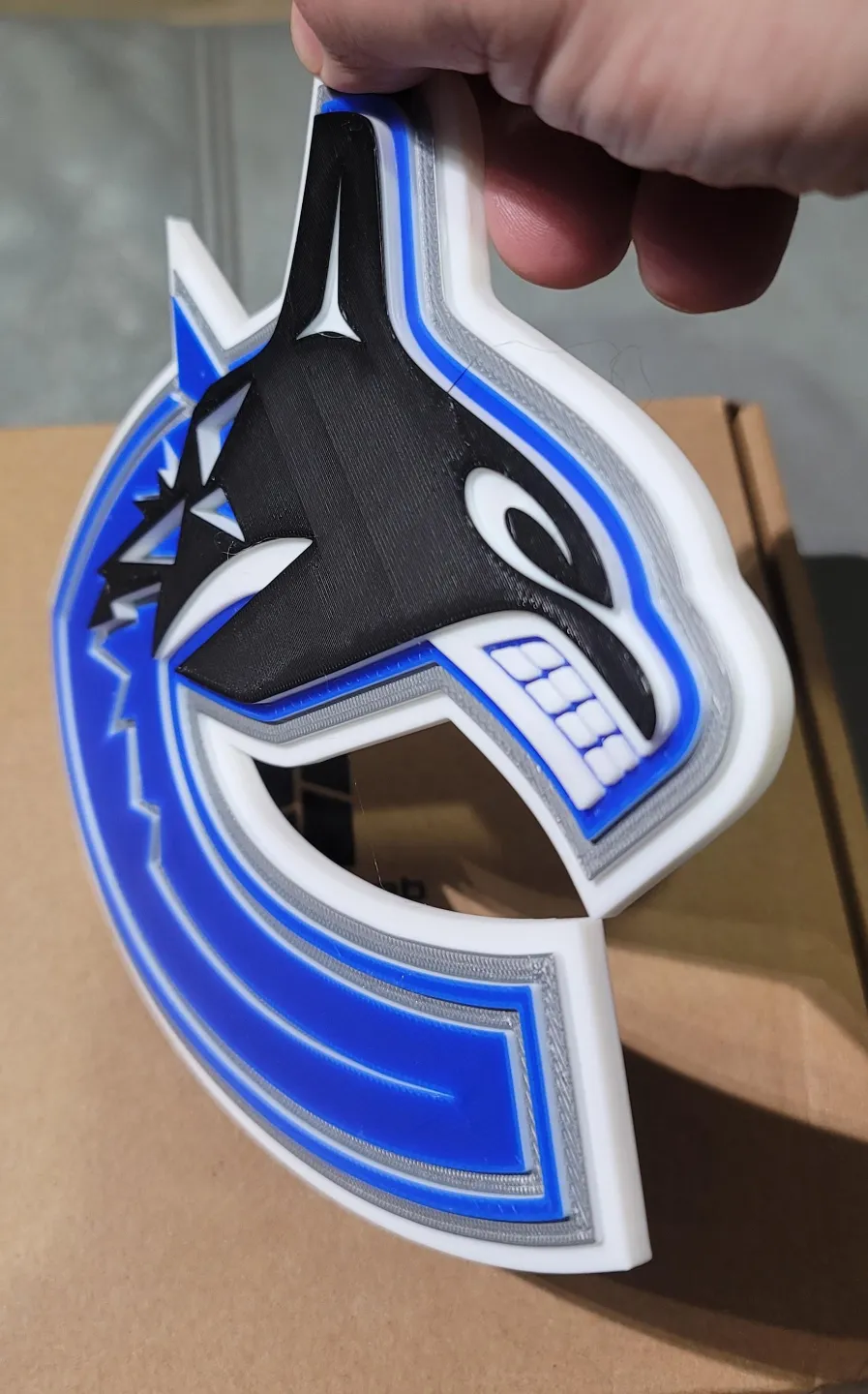 VANCOUVER CANUCKS 3D Logo 180mm series by mercadogarzas - MakerWorld