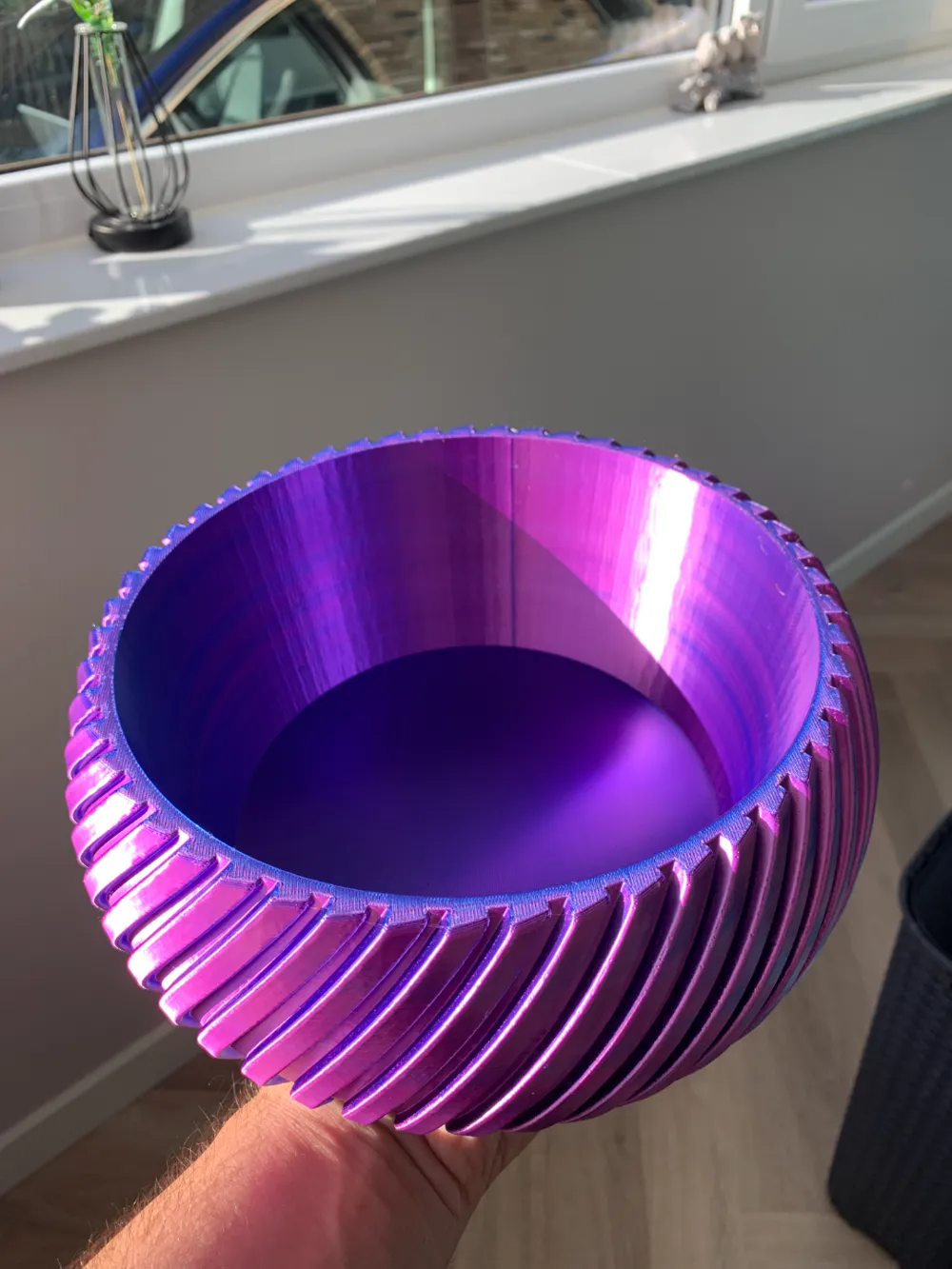 Plant spiral pot (low-profile) by Boudewijn Plomp - MakerWorld