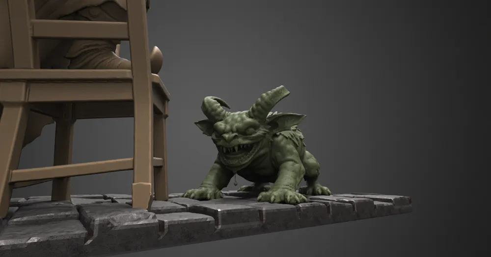 The Half-Wit Wizard (Modular Book Nook) - Free 3D Print Model - MakerWorld