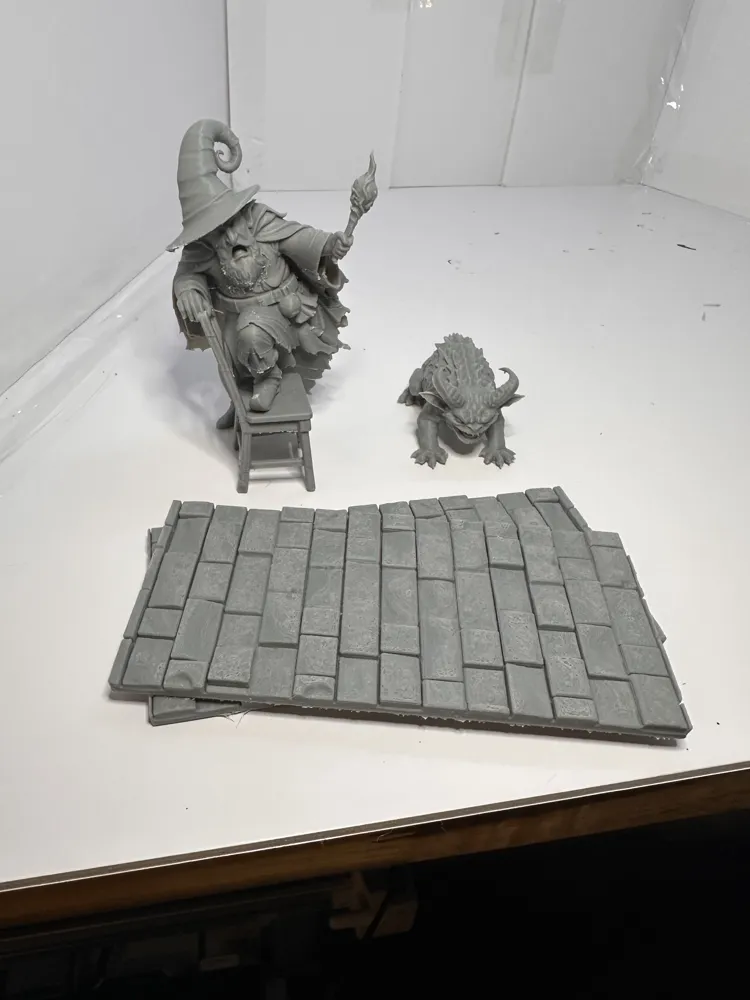 The Half-Wit Wizard (Modular Book Nook) - Free 3D Print Model - MakerWorld