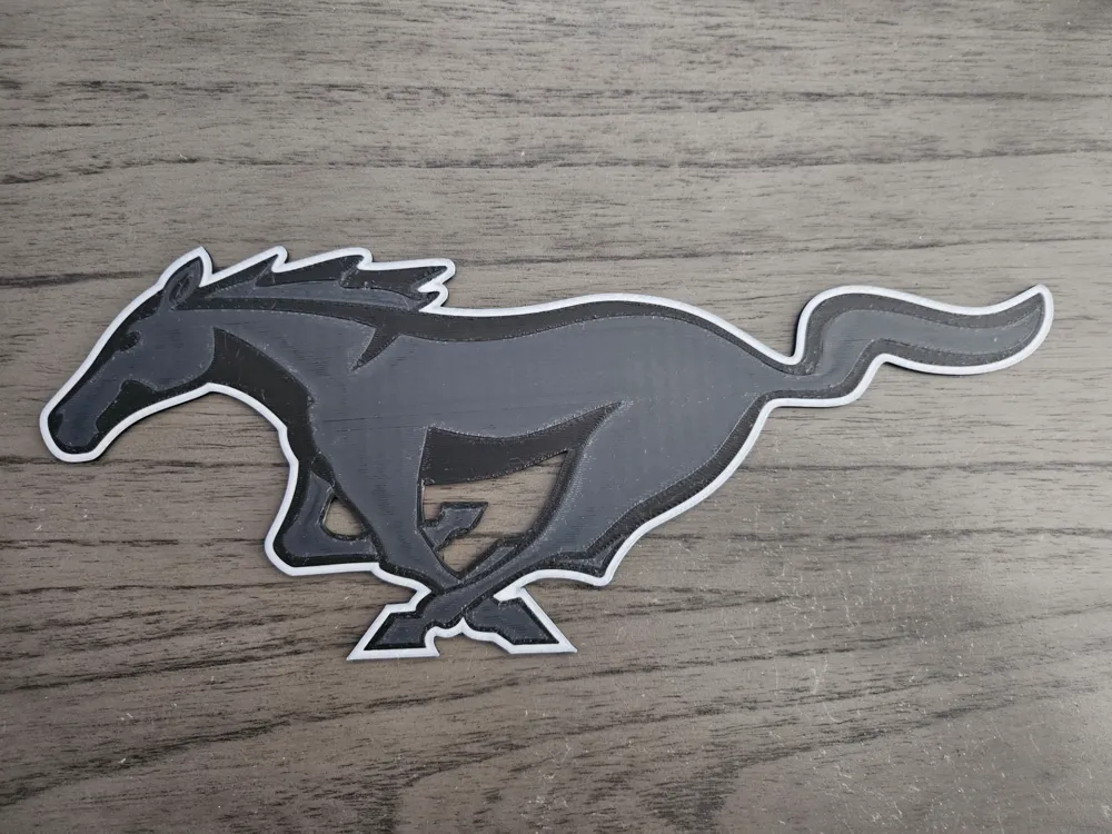 Mustang Pony Logo by liljohn406 - MakerWorld