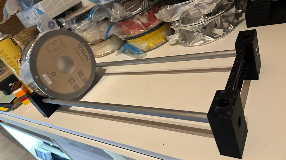 Modular Filament spool rack 15mm tube Remixed by Simply 3D Prints ...