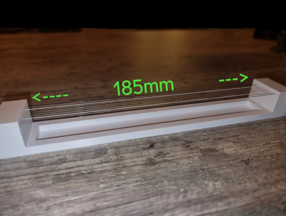 String bridge test (185mm overhang!) Use 0.2mm layerhight by KoBuCRAFTS ...