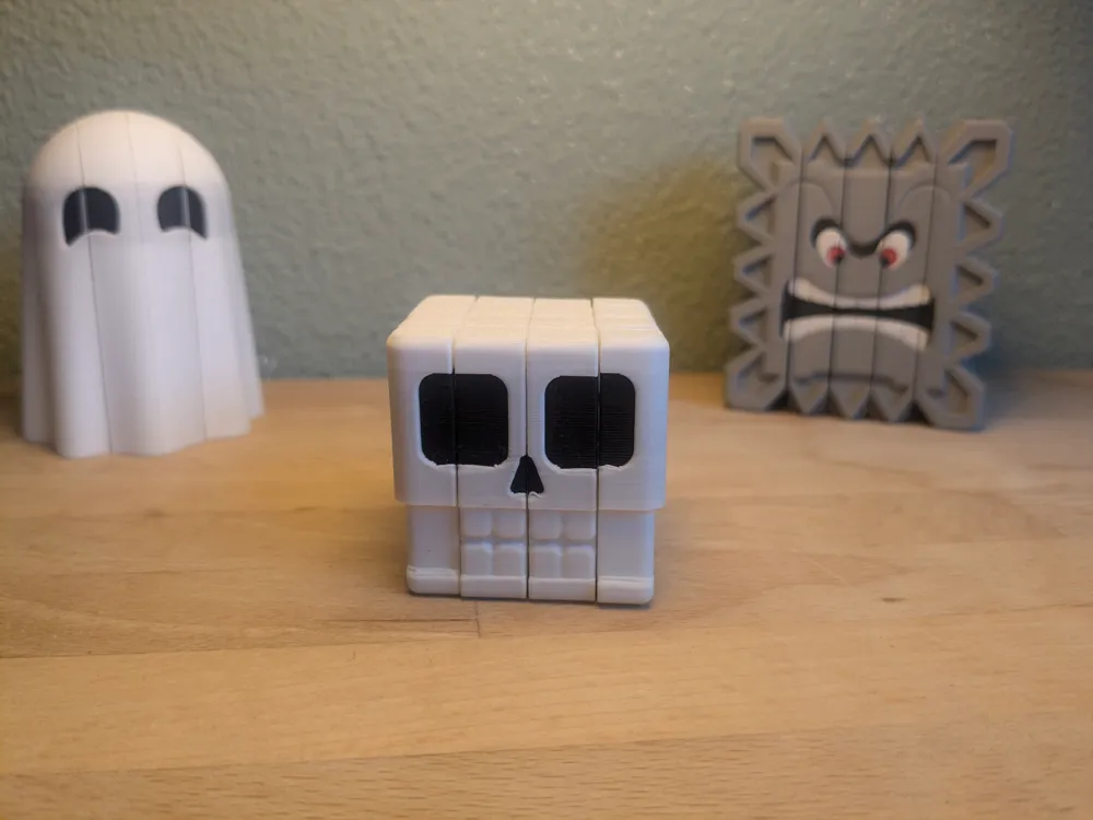 Fidget Skull Toy - Halloween by Louis - MakerWorld