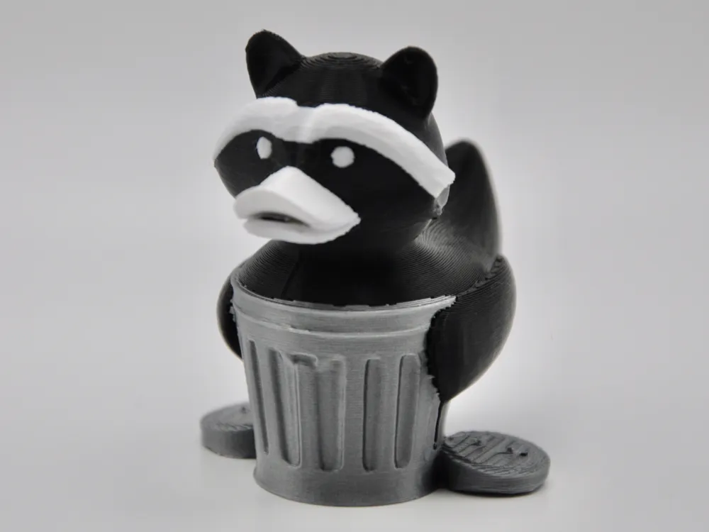 Trash Can Raccoon Duck by M2 Design MakerWorld: Download Free 3D Models