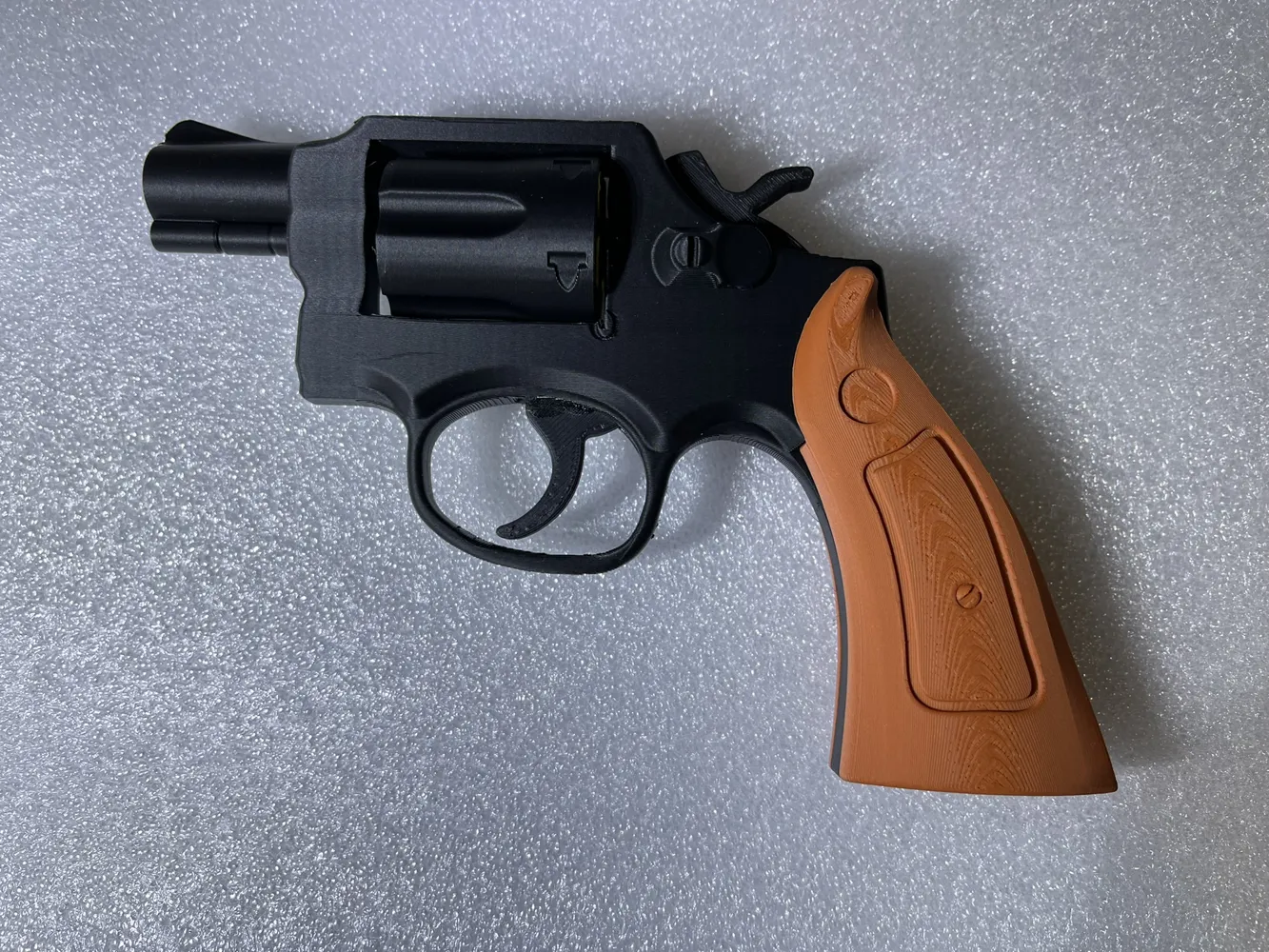Smith & Wesson Model 36 Prop Gun - Free 3D Print Model - MakerWorld