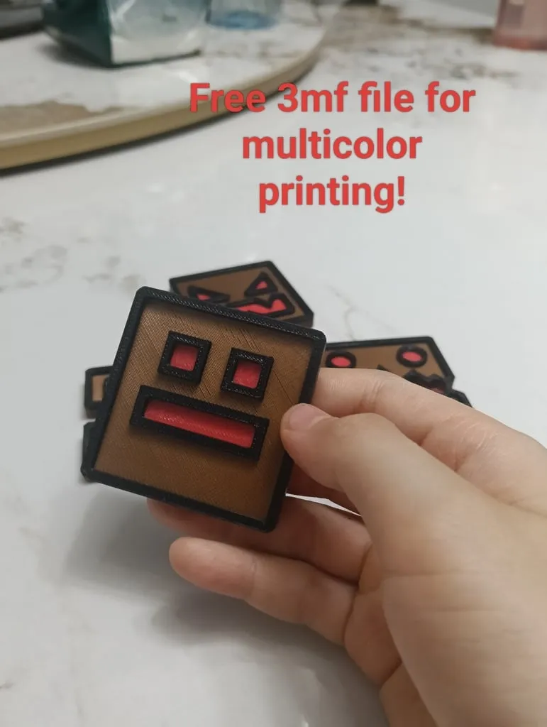 Geometry Dash Icons - 3MF file - Free 3D Print Model - MakerWorld