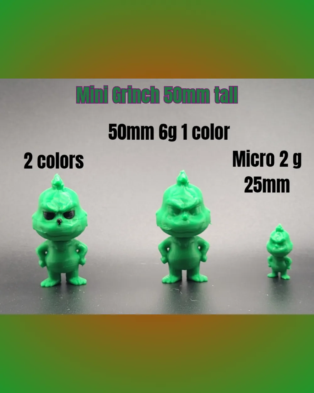 Mini Grinch – Mischievously Adorable in Mini Form! - Free 3D Print ...