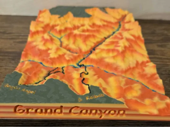 Grand Canyon R2R 3D map by Eric B - MakerWorld