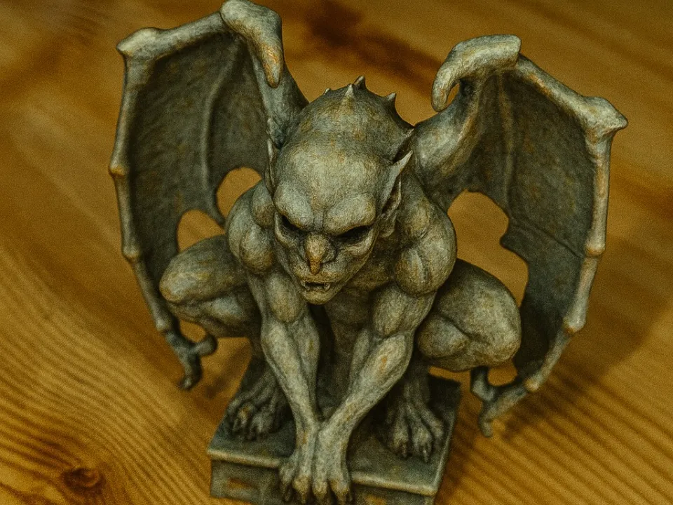 demonic gargoyle by L.V MakerWorld: Download Free 3D Models