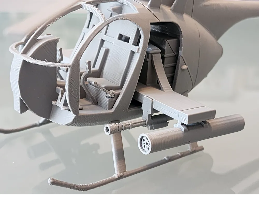 MH-6 Little Bird Helicopter - Free 3D Print Model - MakerWorld