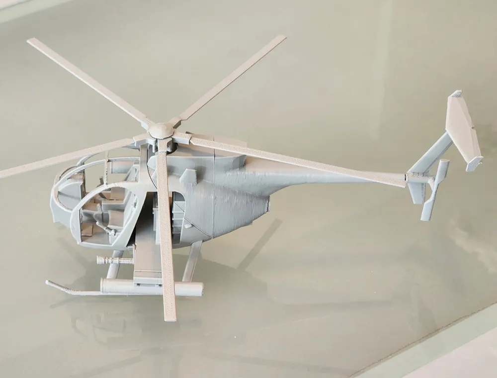 MH-6 Little Bird Helicopter - Free 3D Print Model - MakerWorld
