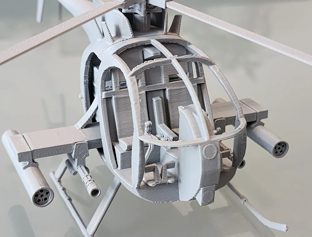MH-6 Little Bird Helicopter - Free 3D Print Model - MakerWorld
