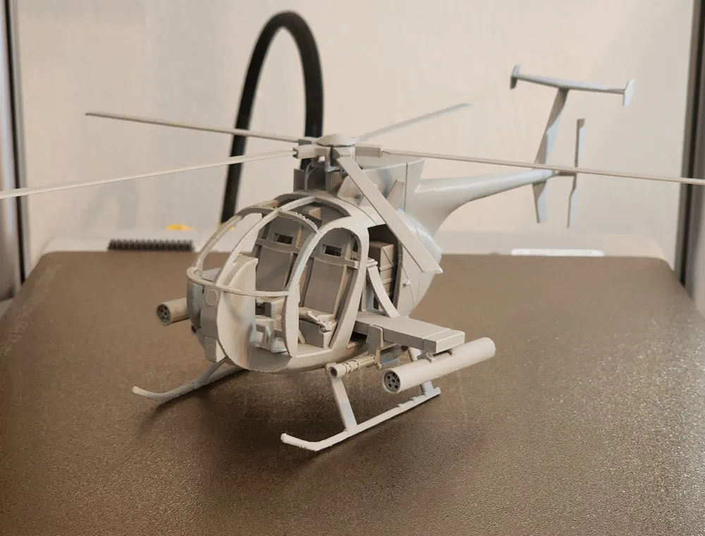 MH-6 Little Bird Helicopter - Free 3D Print Model - MakerWorld