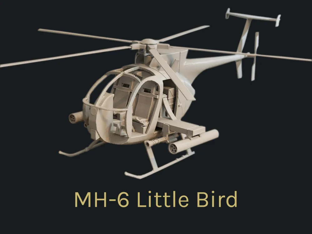 MH-6 Little Bird Helicopter by Bumblebee MakerWorld: Download Free 3D ...