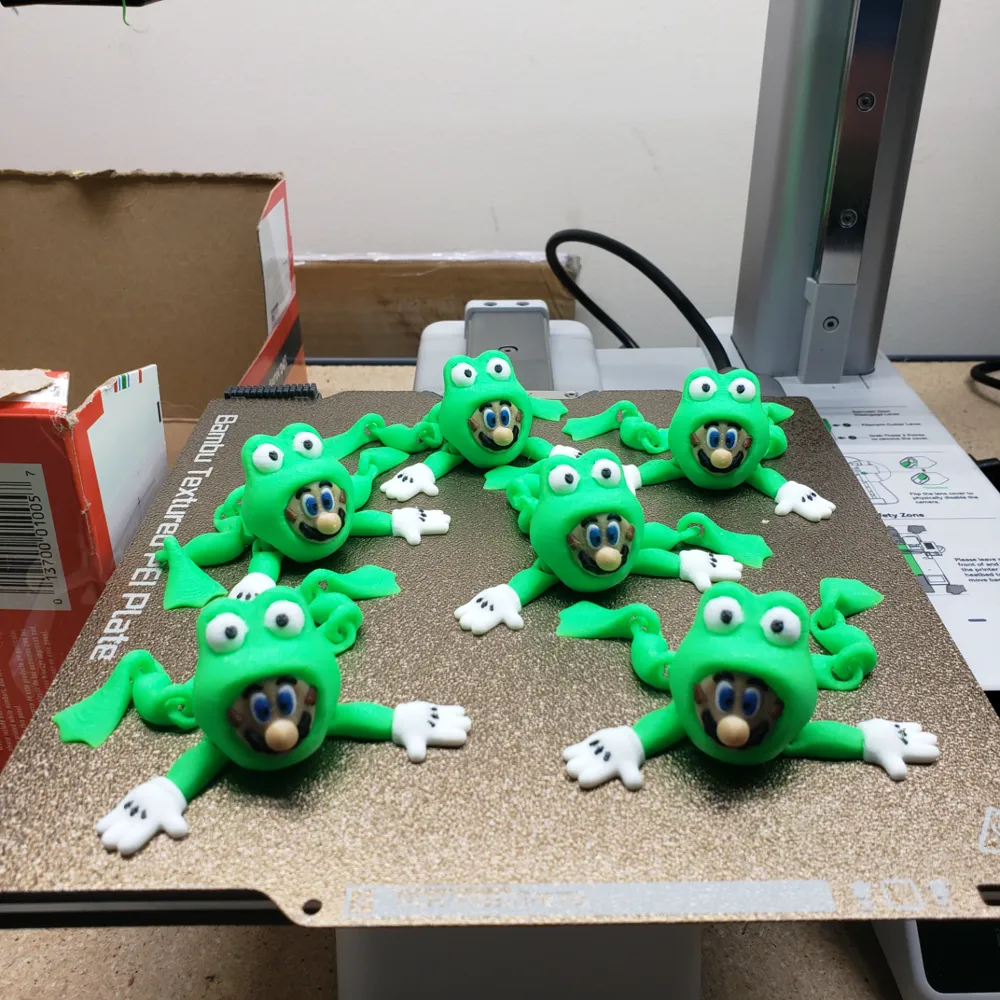 Flexi Frog Mario by VRsculpts MakerWorld: Download Free 3D Models