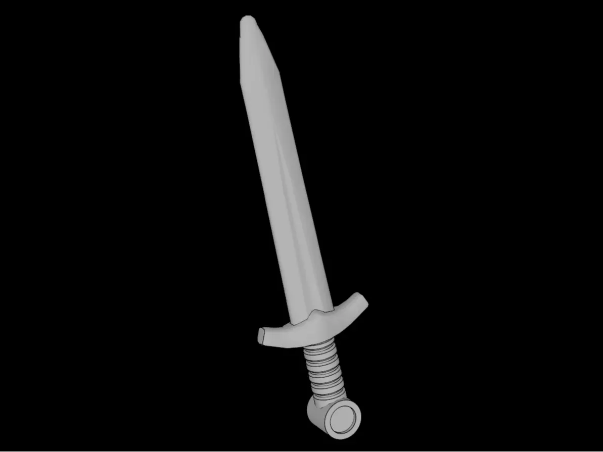 Brick Compatible Minifig Sword Greatsword - Free 3D Print Model ...