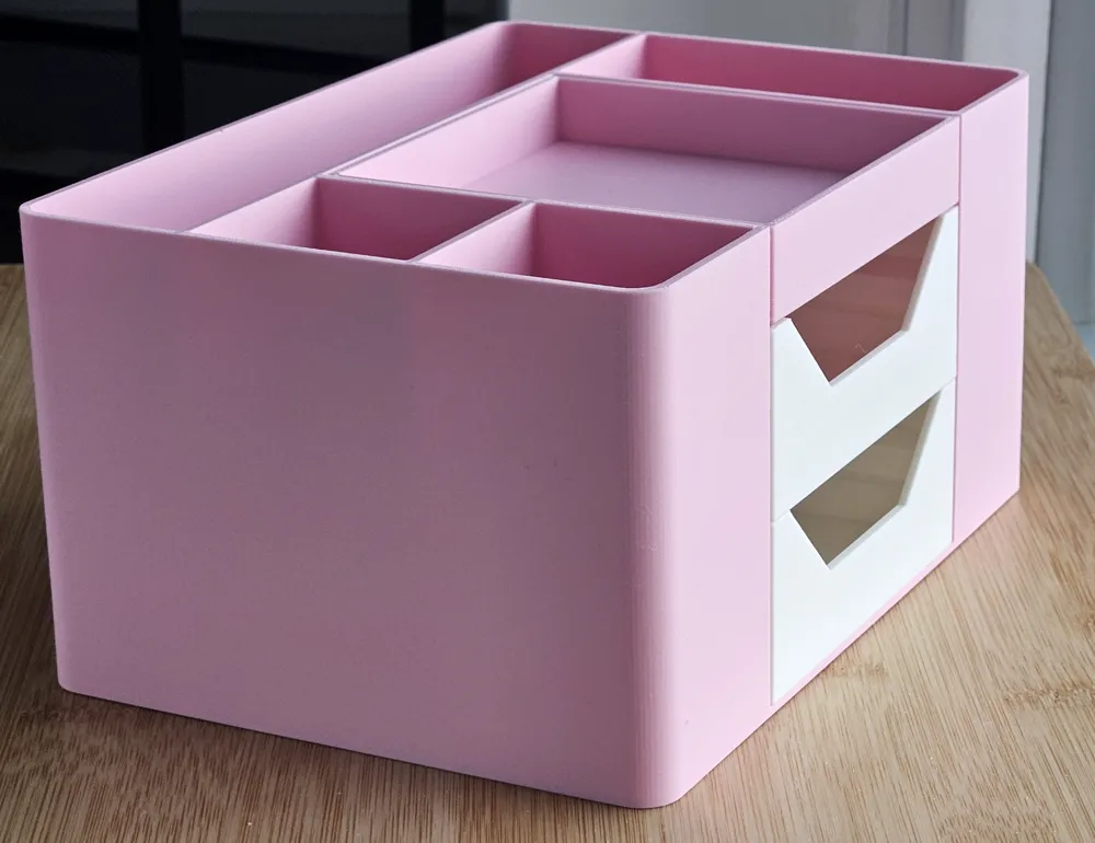 Desk Organizer with Drawers and Removable Tray by StarfishRap - MakerWorld