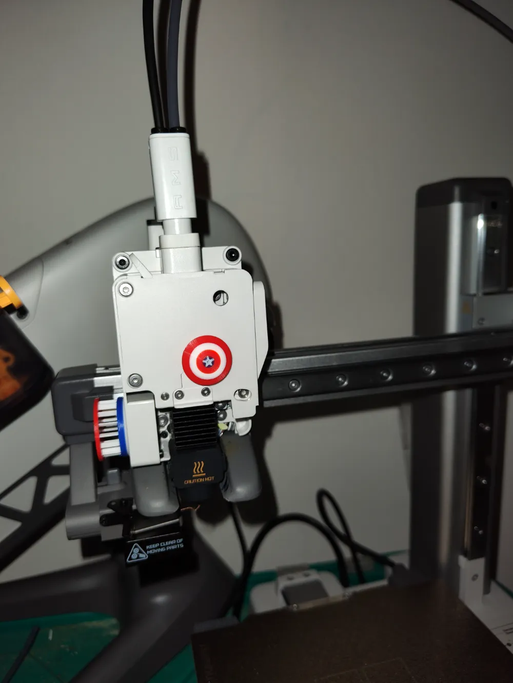 Bambu A1- A1 Mini Captain America Extruder Wheel by JS Makes MakerWorld ...