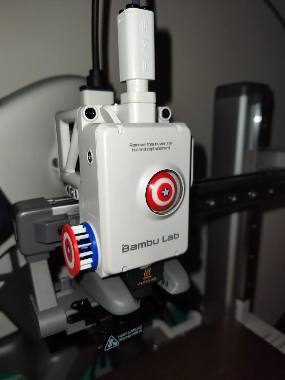 Bambu A1- A1 Mini Captain America Extruder Wheel by JS Makes MakerWorld ...
