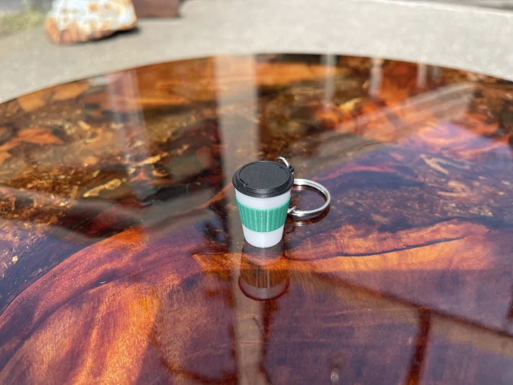 Coffee Cup Key Chain by ByteMatrix MakerWorld: Download Free 3D Models