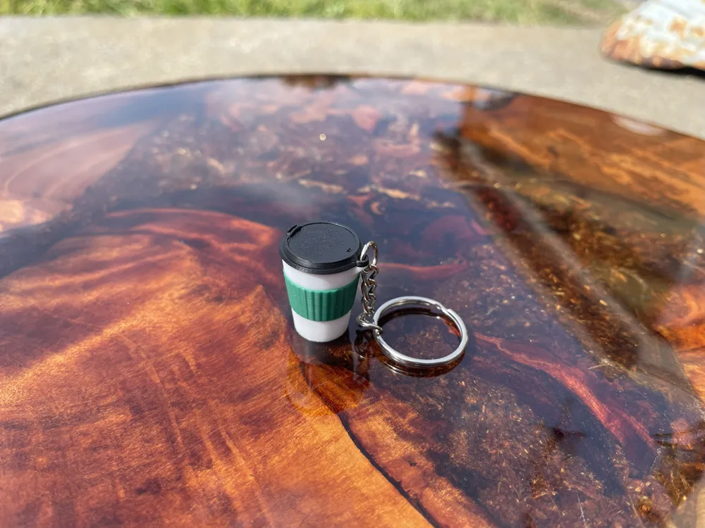 Coffee Cup Key Chain by ByteMatrix MakerWorld: Download Free 3D Models