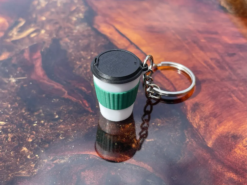 Coffee Cup Key Chain by ByteMatrix MakerWorld: Download Free 3D Models