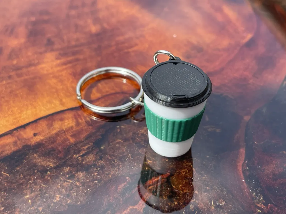 Coffee Cup Key Chain by ByteMatrix MakerWorld: Download Free 3D Models