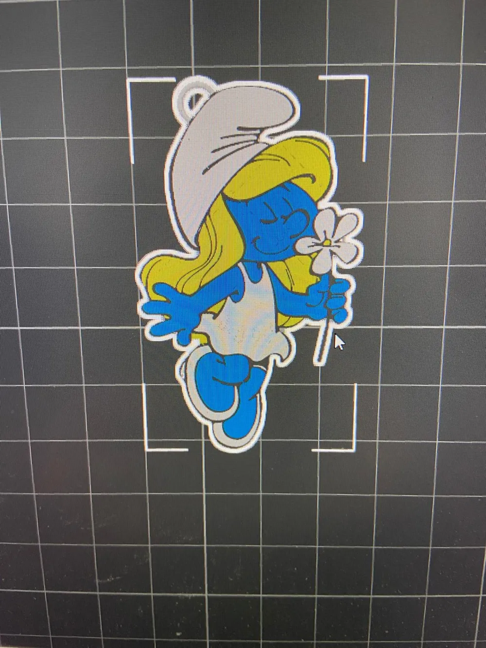 Smurfette keychain by la_crevette MakerWorld: Download Free 3D Models