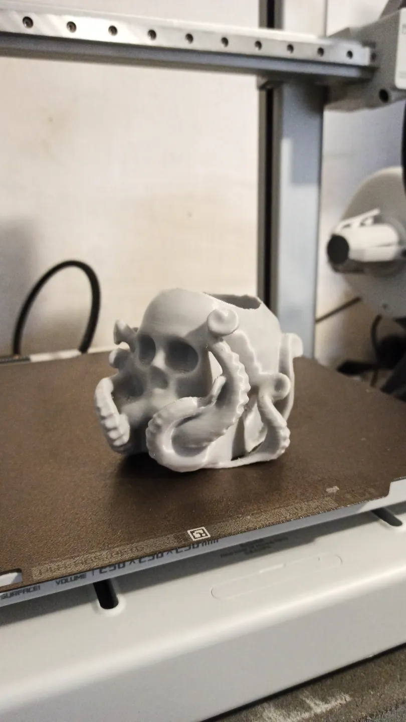 Octo Skull Mini Succulent Planter Remixed by Johnny_Bit MakerWorld: Download Free 3D Models