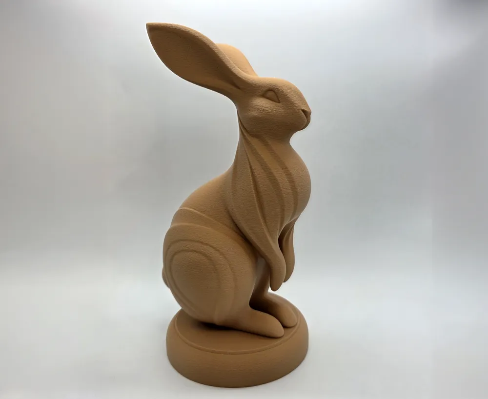 Standing Rabbit Sculpture - Free 3D Print Model - MakerWorld
