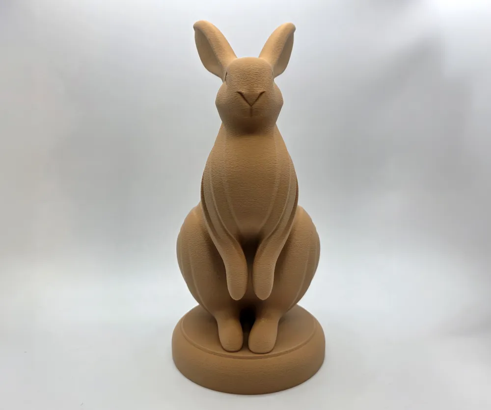 Standing Rabbit Sculpture - Free 3D Print Model - MakerWorld