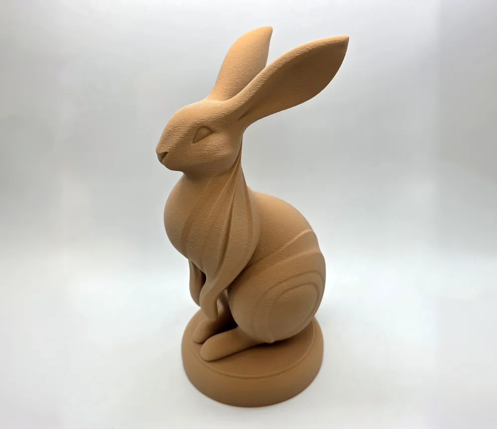 Standing Rabbit Sculpture - Free 3D Print Model - MakerWorld