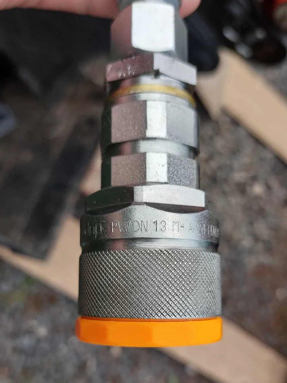 Excavator - tilting bucket quick coupler stopper by PedroKV - MakerWorld