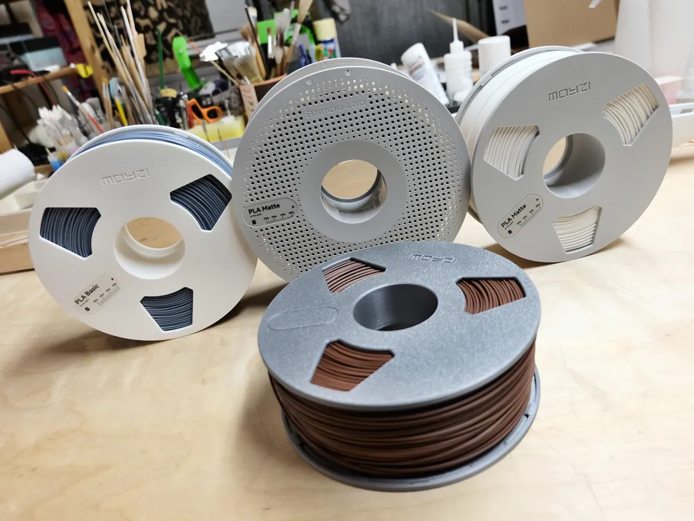 Bambu AMS Lite Spool - Inspired by tape recorders - Free 3D Print Model ...