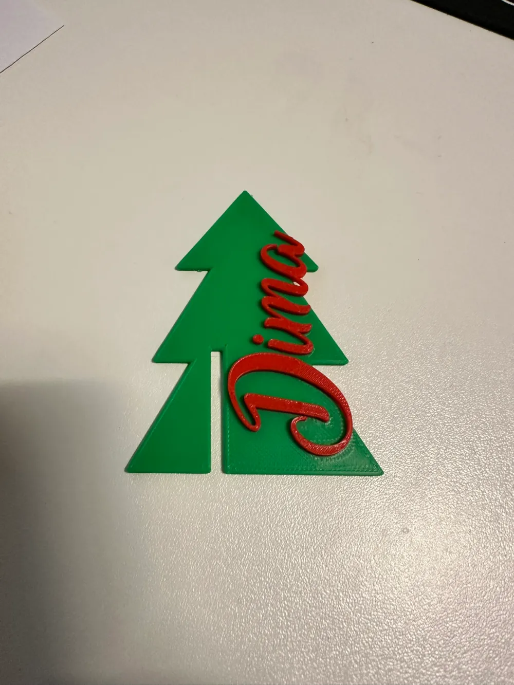 Drinking Glass Nameplate Christmas Tree by Big.Dima - MakerWorld