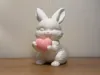 Rabbit with Heart - Valentine's Day - Easter Rabbit - Free 3D Print ...