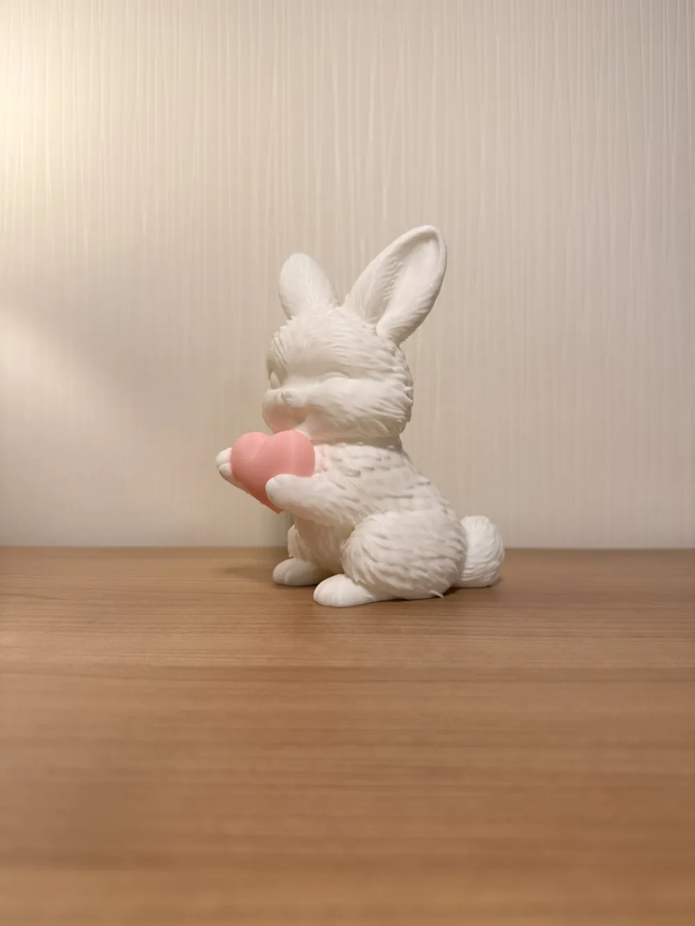 Rabbit with Heart - Valentine's Day - Easter Rabbit - Free 3D Print ...