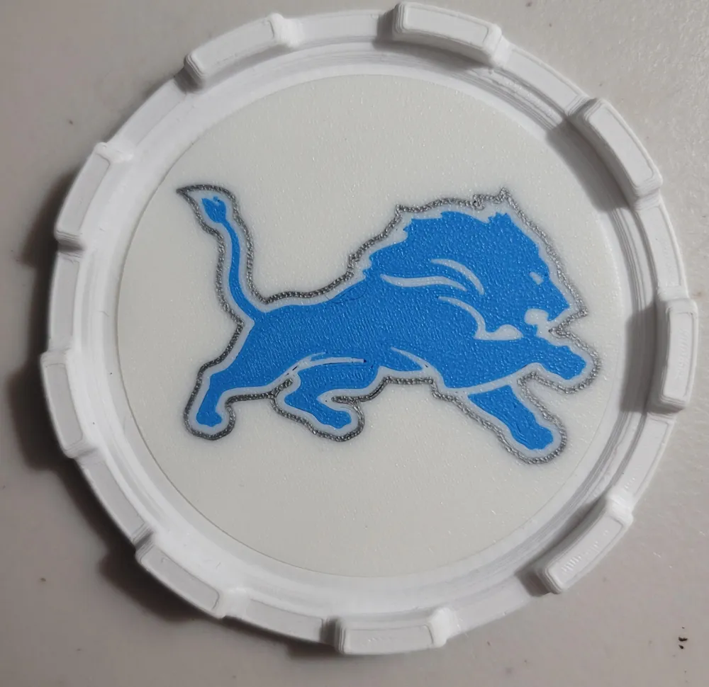 COASTER MASTER INSERT - DETROIT LIONS by mercadogarzas - MakerWorld