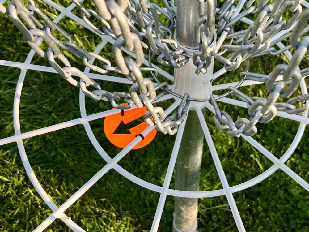 Disc Golf Basket Next Tee Sign by Jason Boothman - MakerWorld