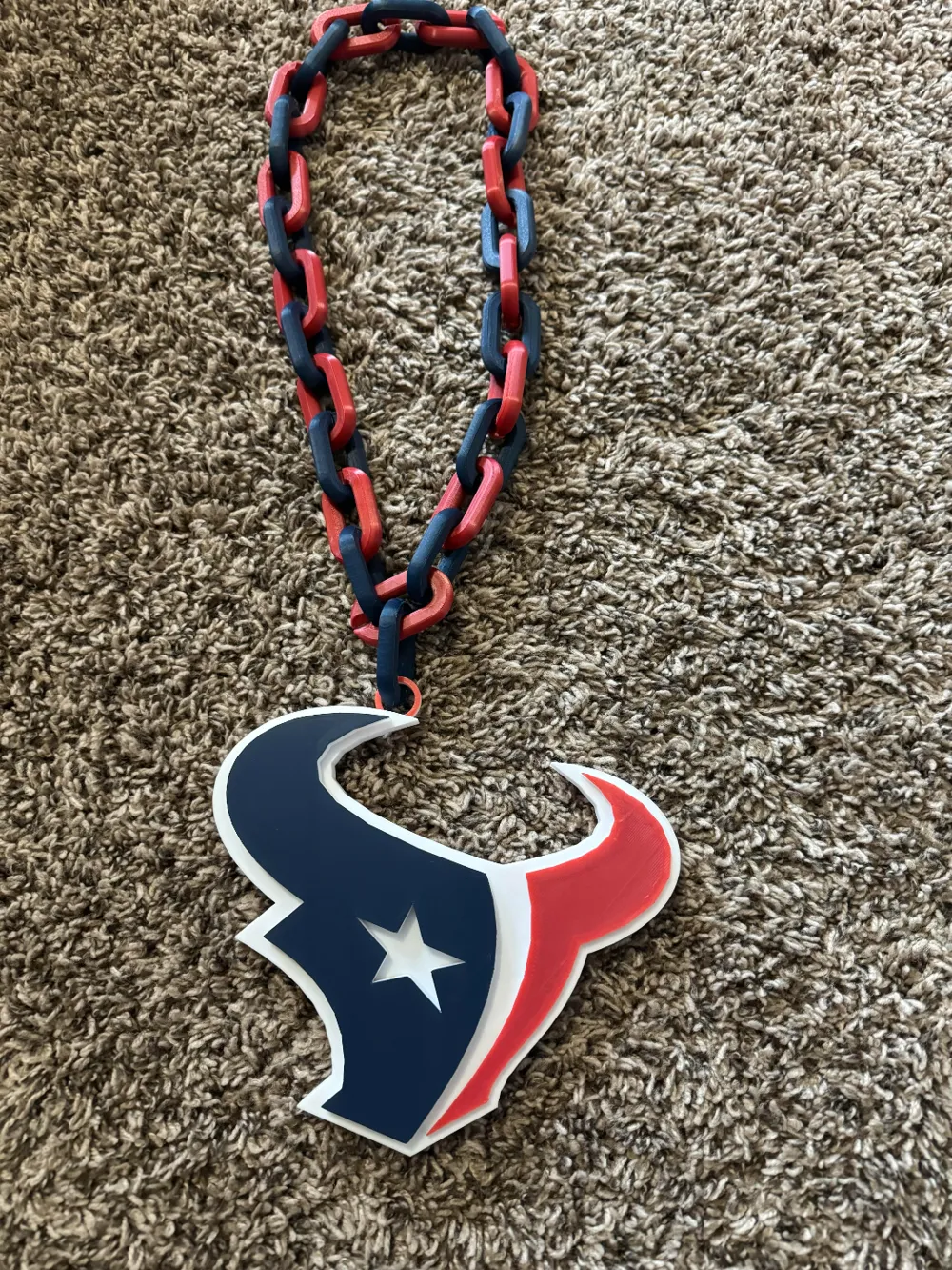 Texans Oversized Chain Necklace by Billrobland - MakerWorld