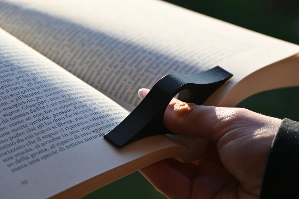 One Hand Book Opener - Page Holder by MaikFPV MakerWorld: Download Free ...