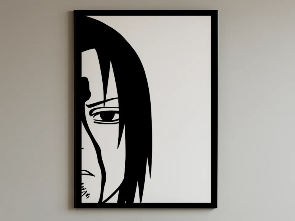 Sasuke Uchiha Wall Art by sballo MakerWorld: Download Free 3D Models