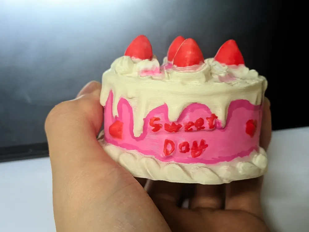 Birthday Cake Model by user_2372432273 MakerWorld: Download Free 3D Models