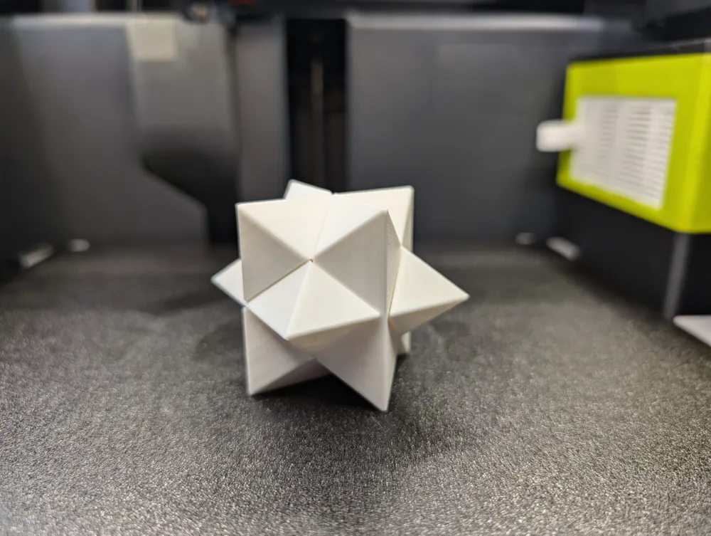 Star Cube 3D Geometric Puzzle by anselor - MakerWorld