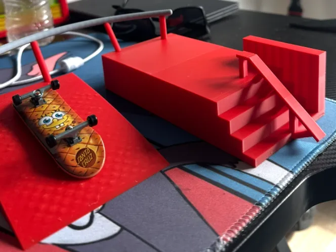 FingerBoard/Tech Deck double obstacle EASY PRINT by MadMARIOSMakerWorld ...