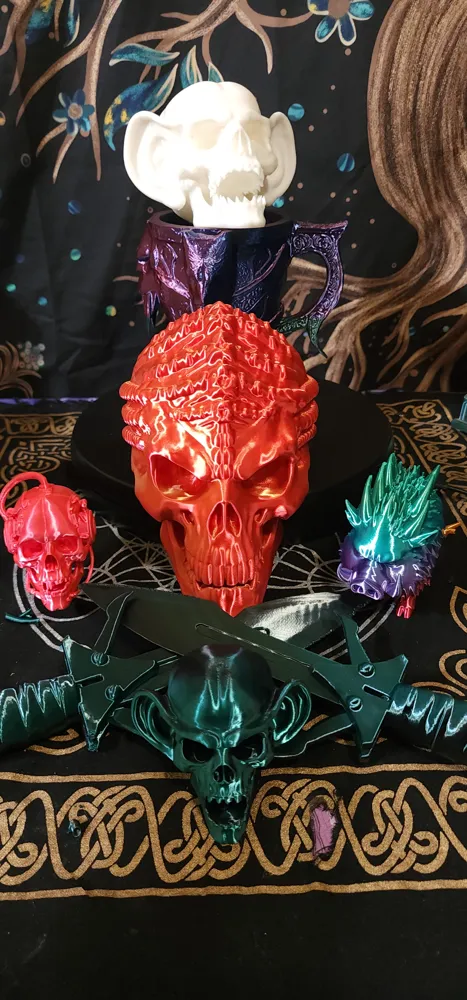 Kahless Klingon Skull by MayFire Design MakerWorld: Download Free 3D Models