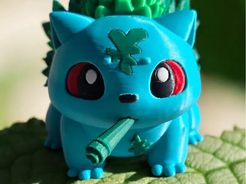 Weedasaur #001 – Pokémon Parody (Drugèmon Series) - Free 3D Print Model ...
